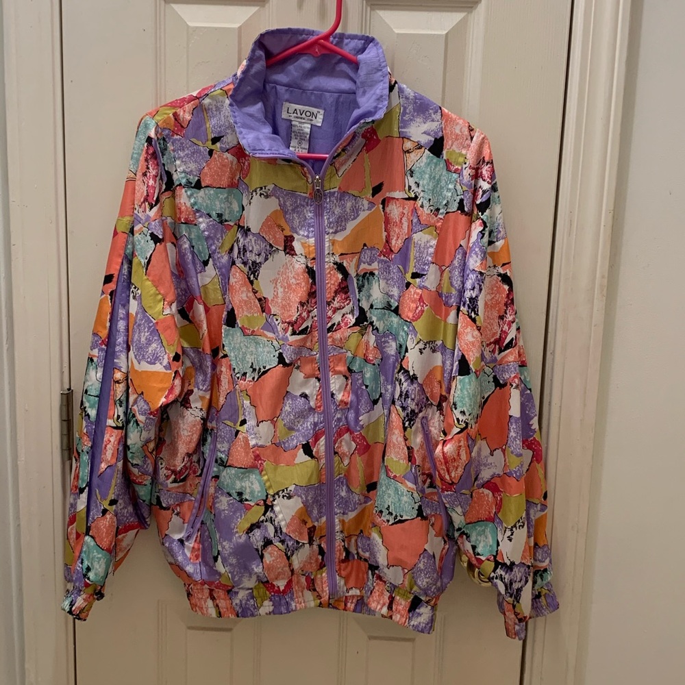 Womens 80s Wind Breaker - Gem